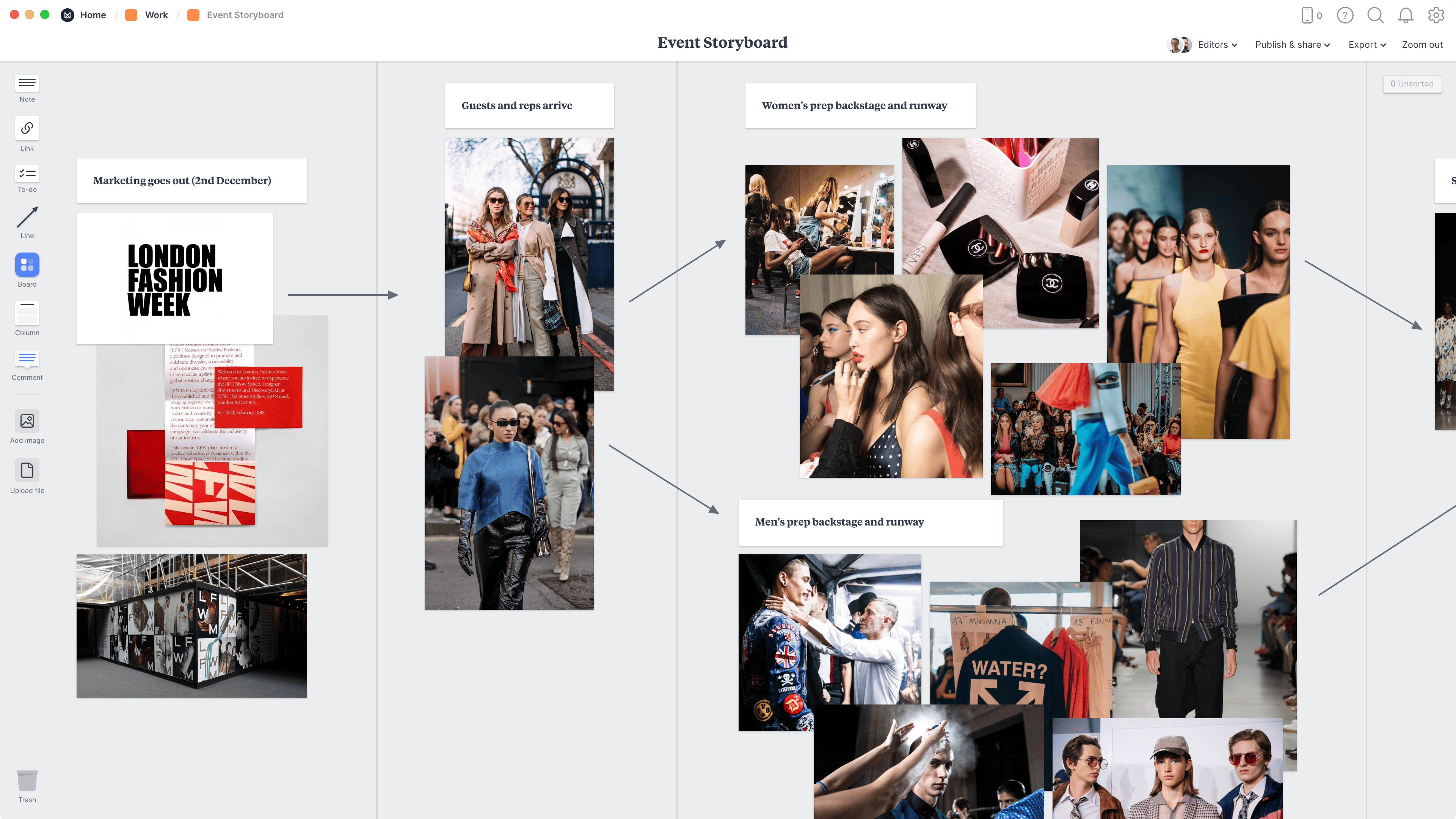 Event Storyboard Template & Example - Milanote