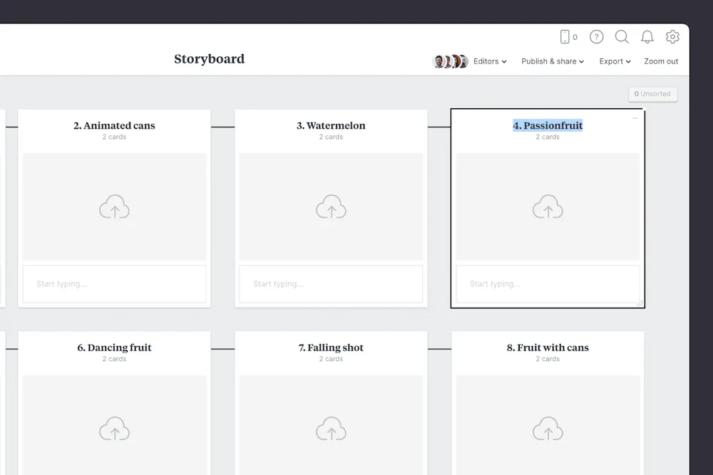 Motion Design Storyboard - Template & Example - Milanote