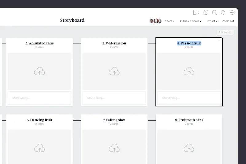 Motion Design Storyboard - Template & Example - Milanote