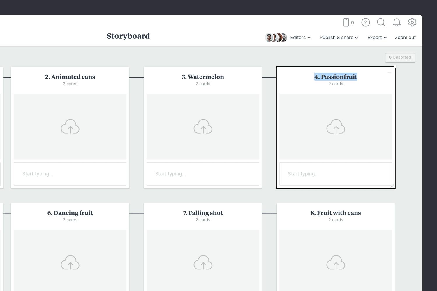 Motion Design Storyboard Template And Example Milanote