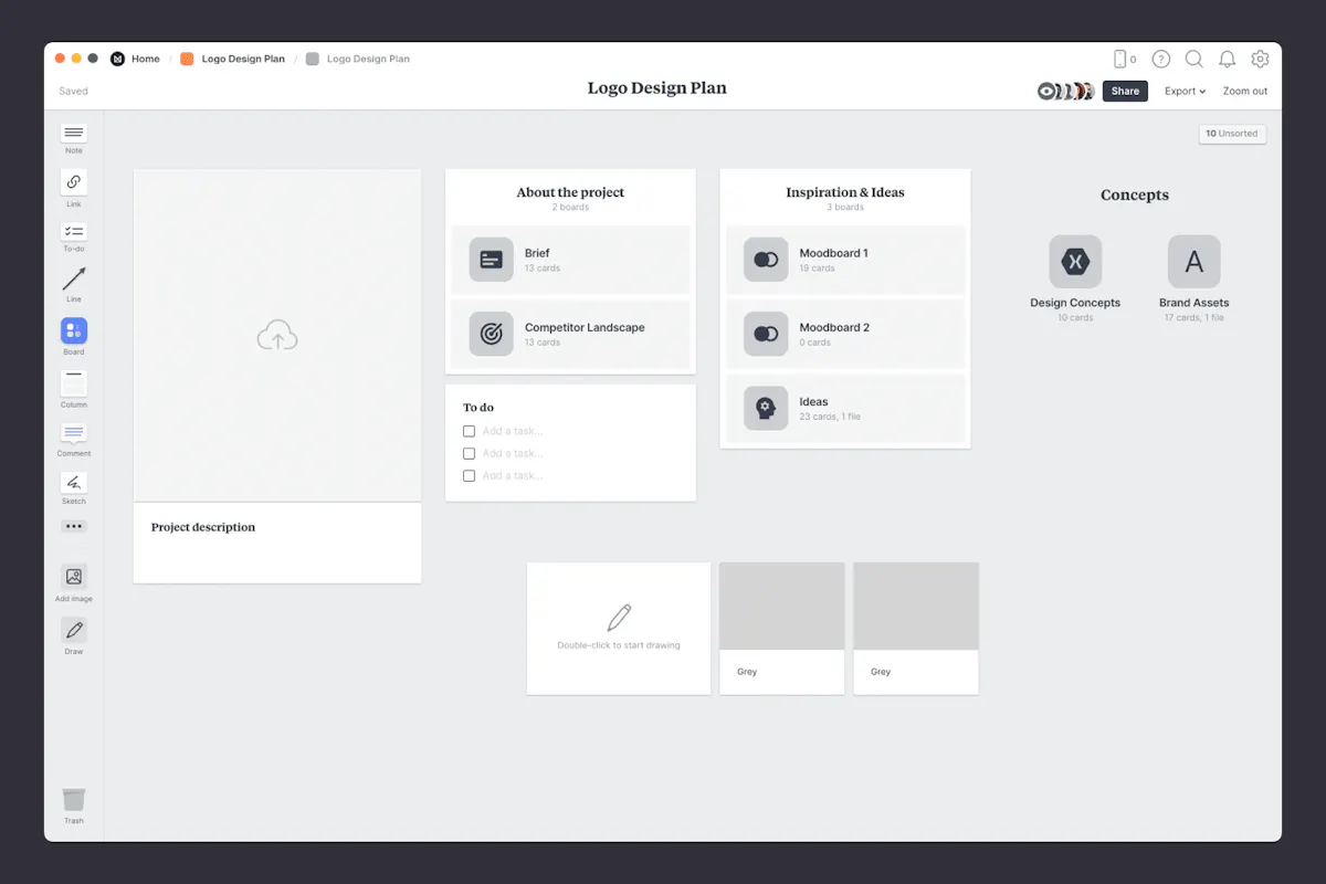 Logo Design Project Plan - Free Template & Example - Milanote