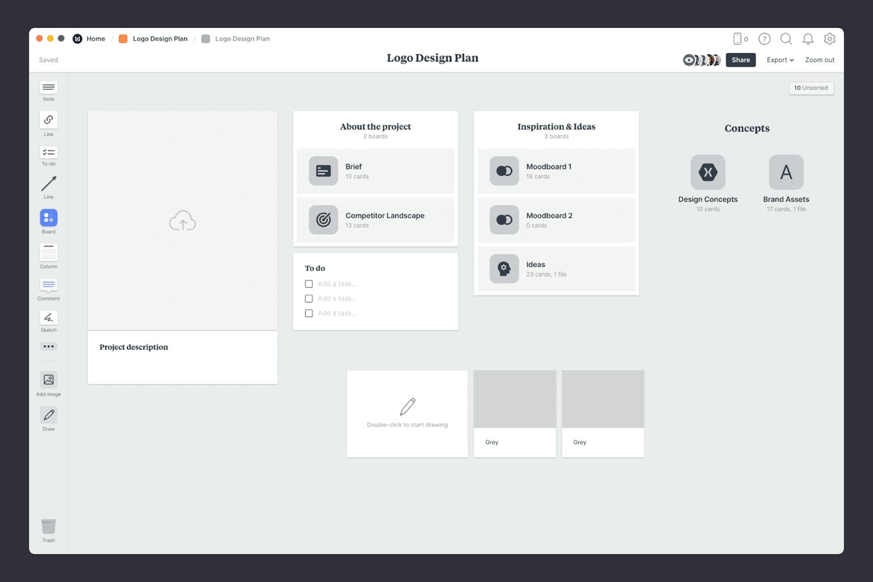 Logo Design Project Plan - Free Template & Example - Milanote