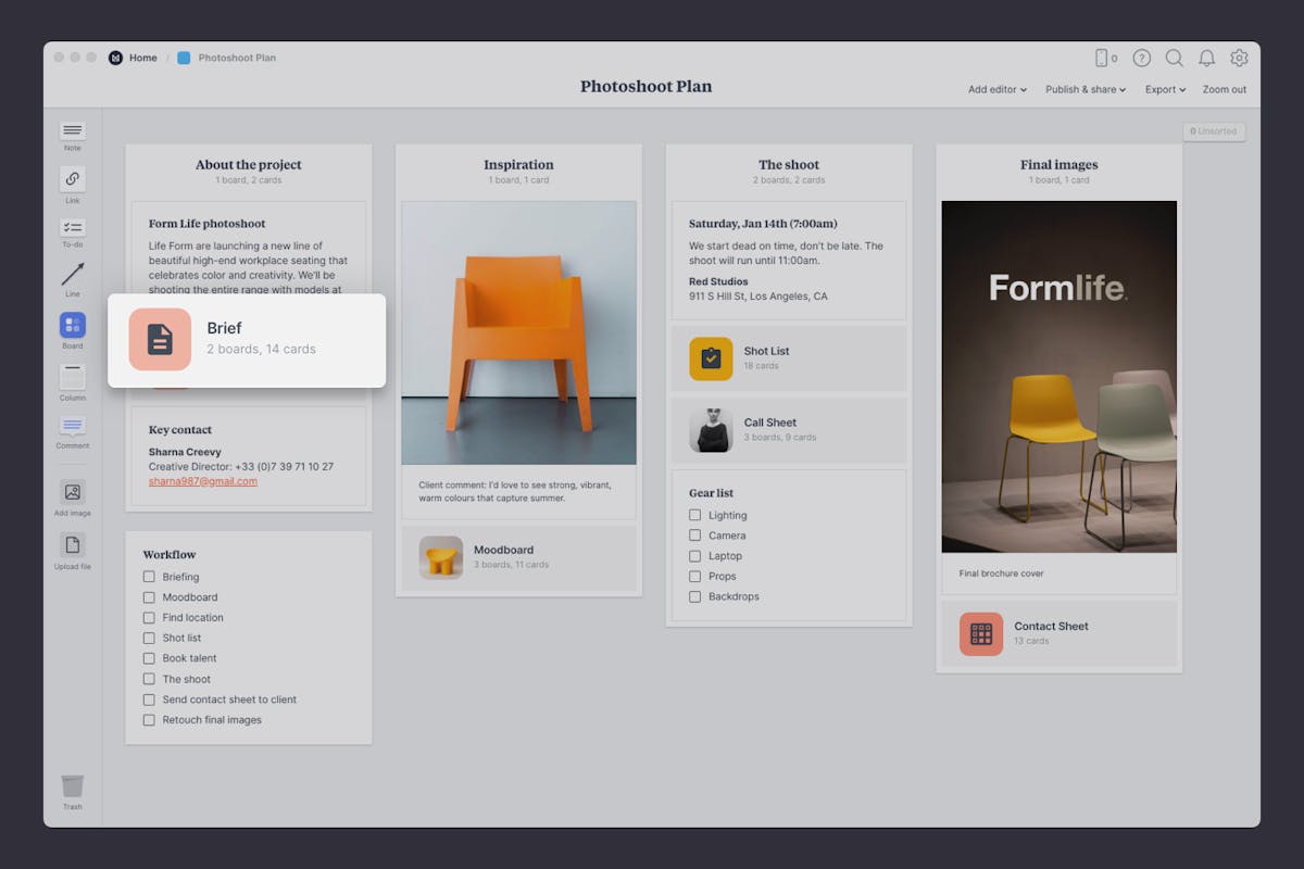 The six essential steps to planning a photoshoot