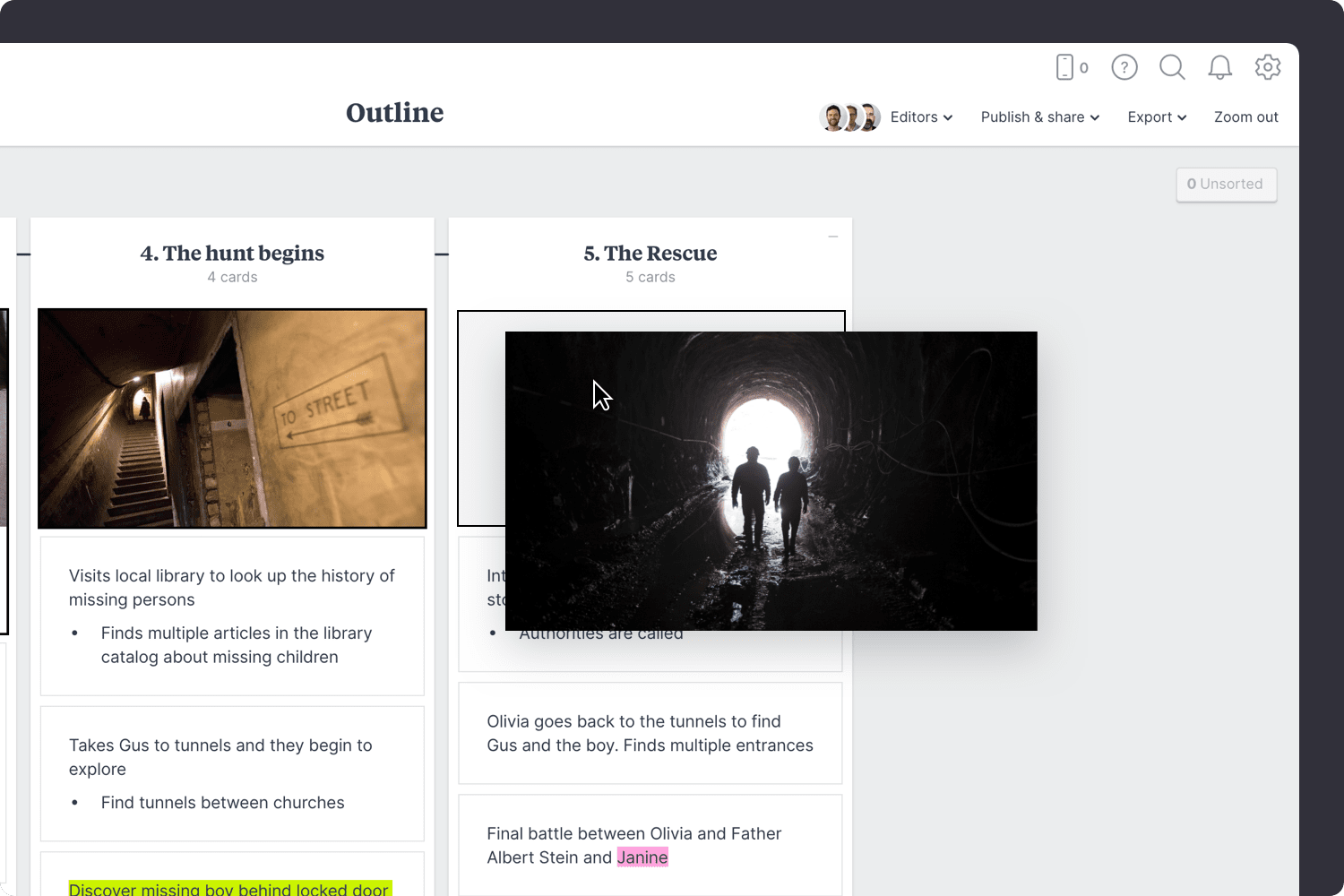 Novel Plan - Template & Example - Milanote