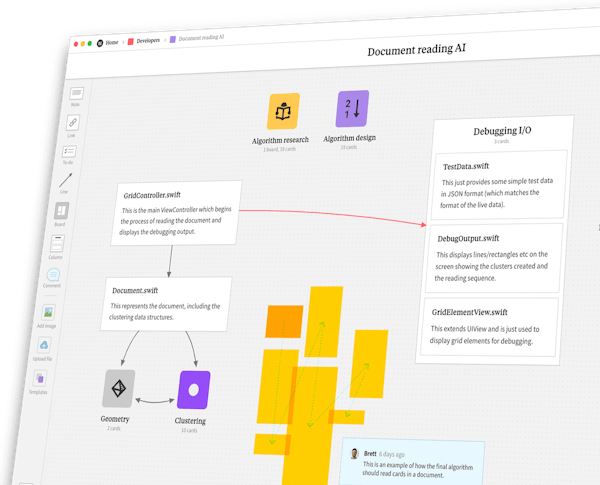 Visual Workspace For Developers & Engineers - Milanote