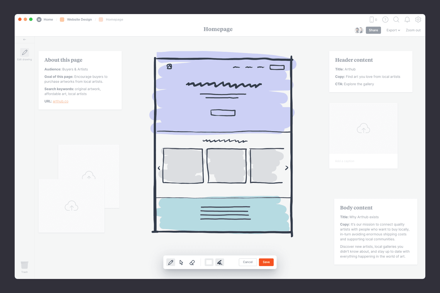 Milanote Game design software - Milanote