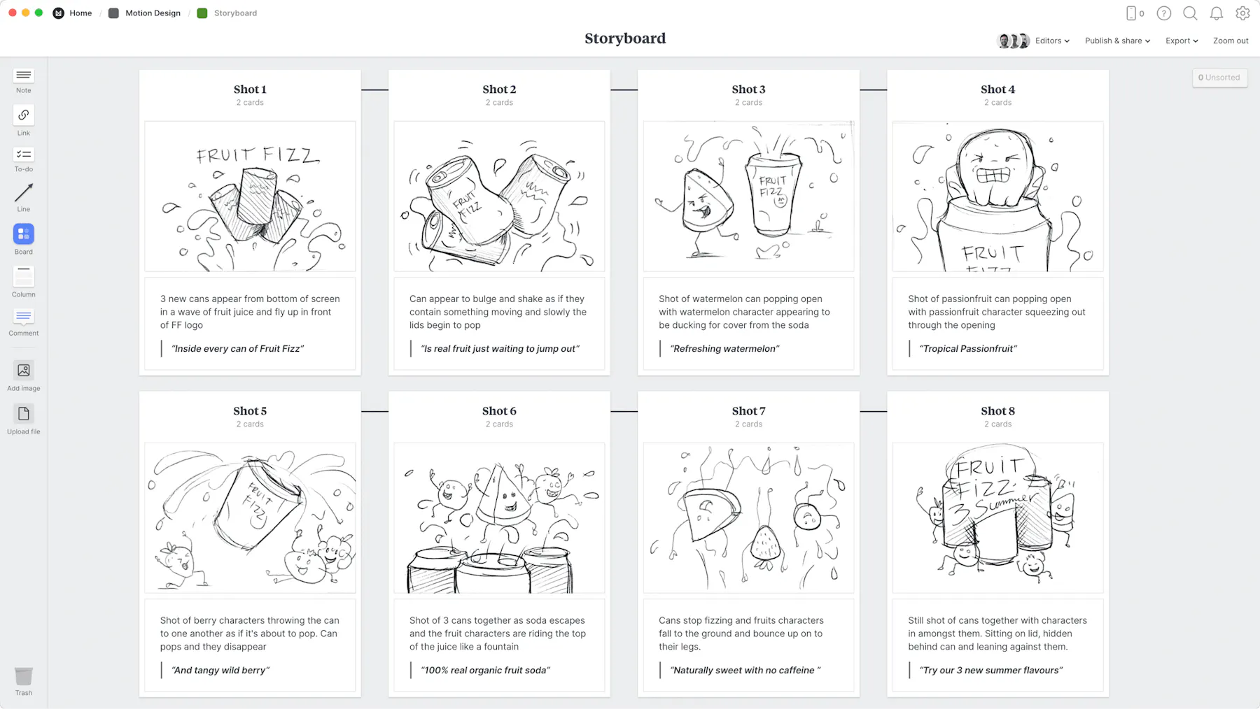 Free Online Storyboard Creator - Milanote
