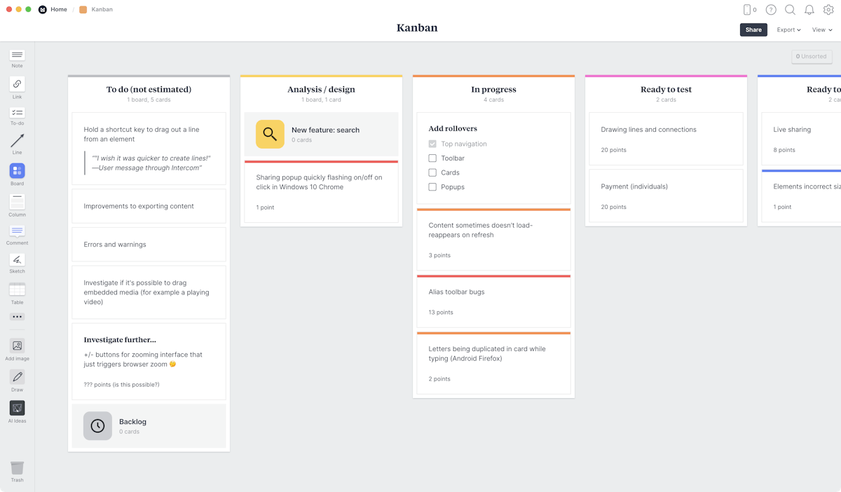 Kanban Board Template & Example - Milanote