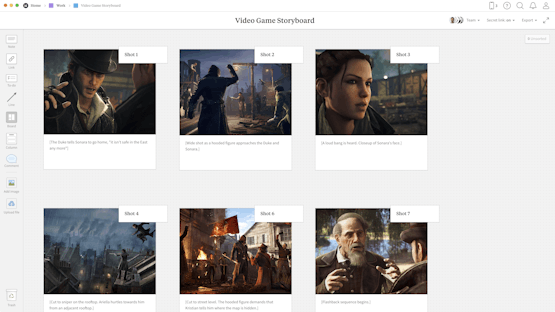 Game Storyboard Template & Example - Milanote