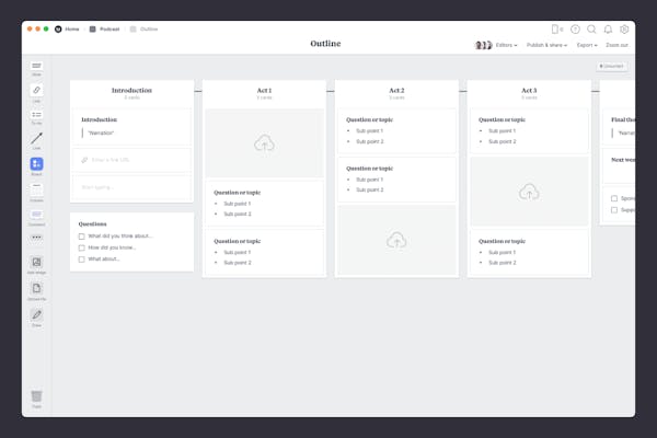 Free Podcast Outline Template & Example - Milanote