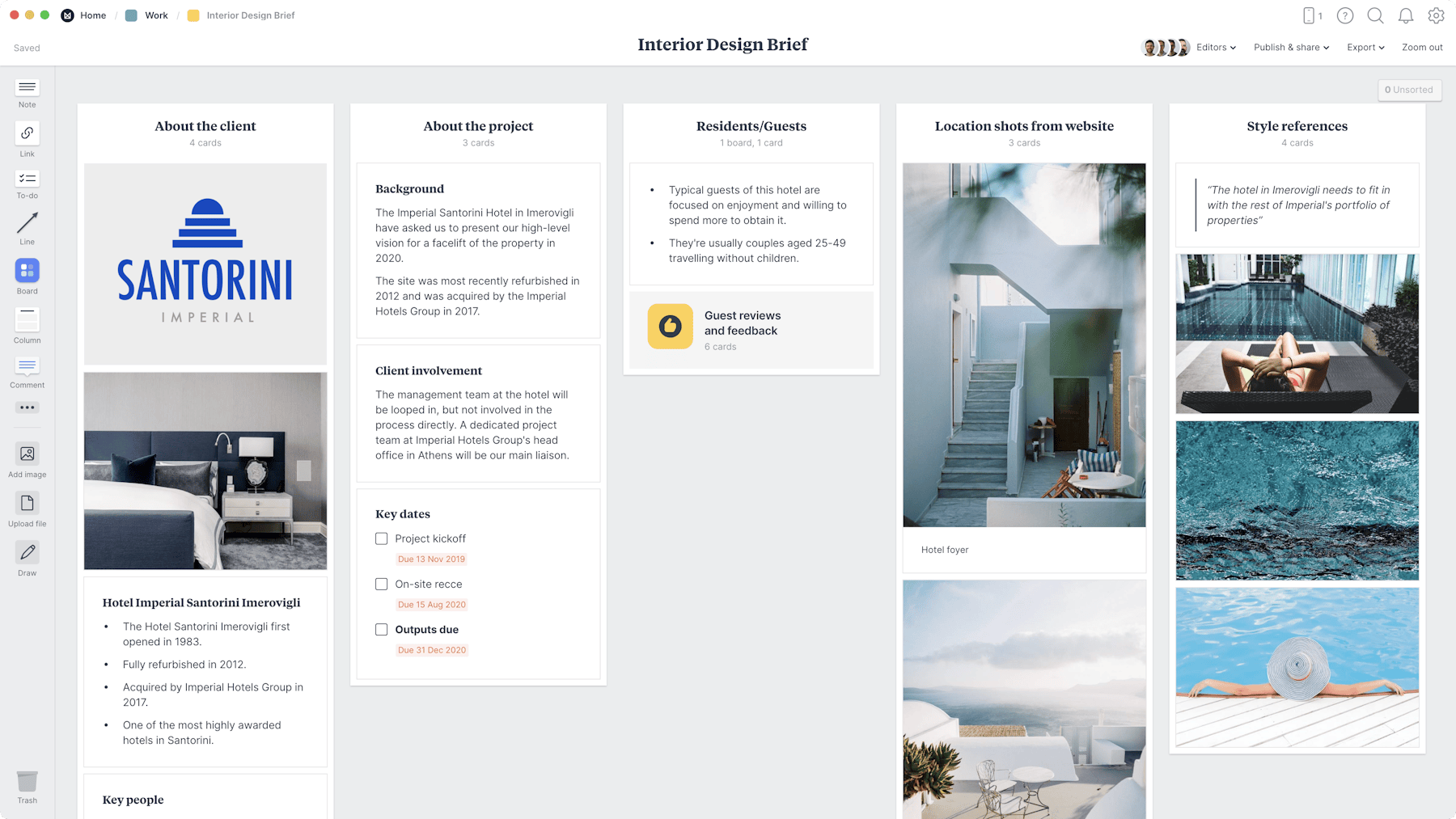 Interior Design Brief Template & Example Project - Milanote