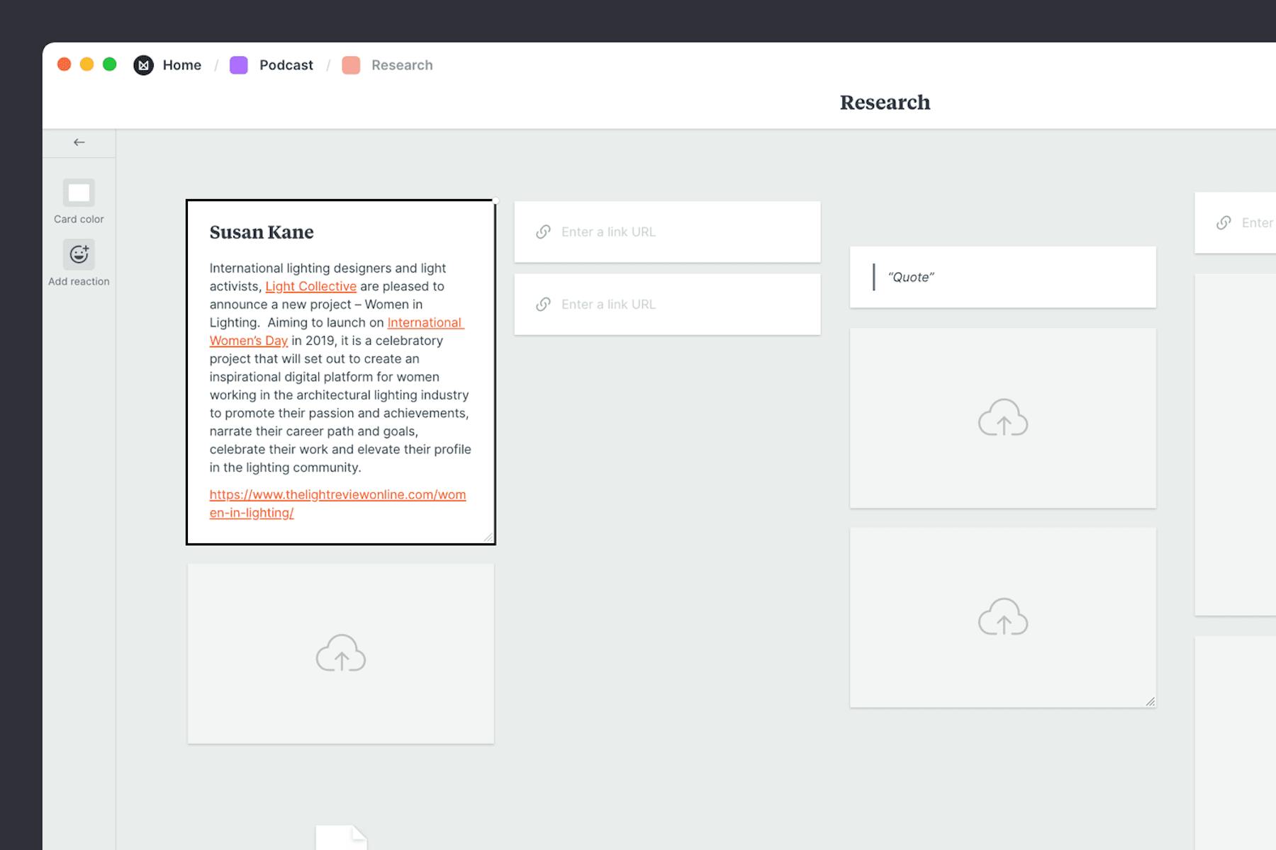 Podcast Research - Free Template & Example - Milanote