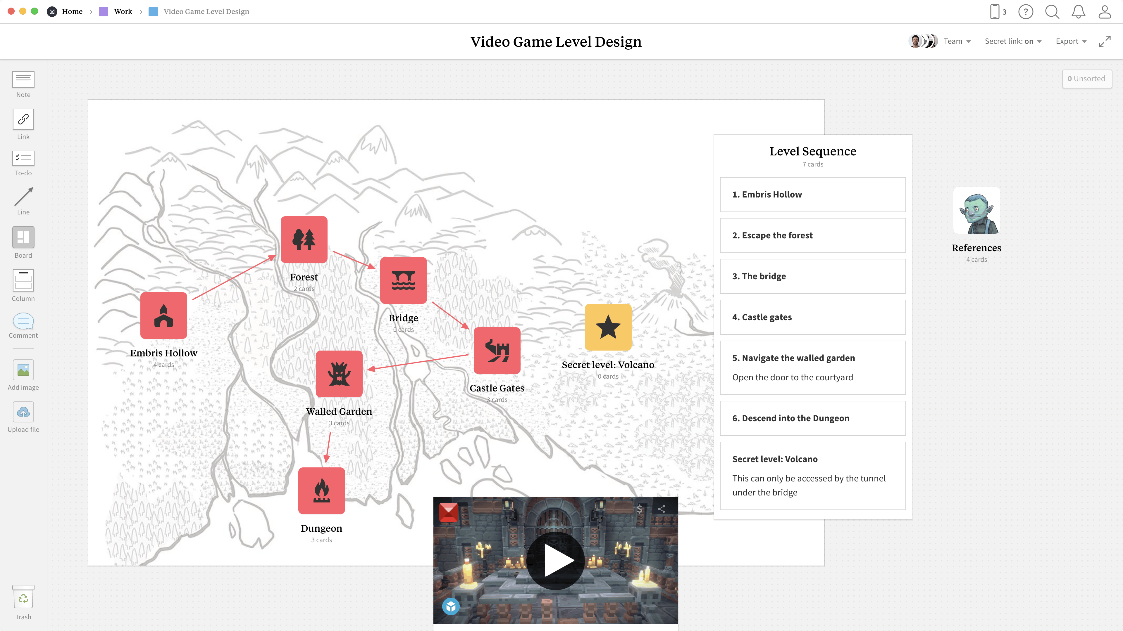 Game Storyboard Template & Example - Milanote