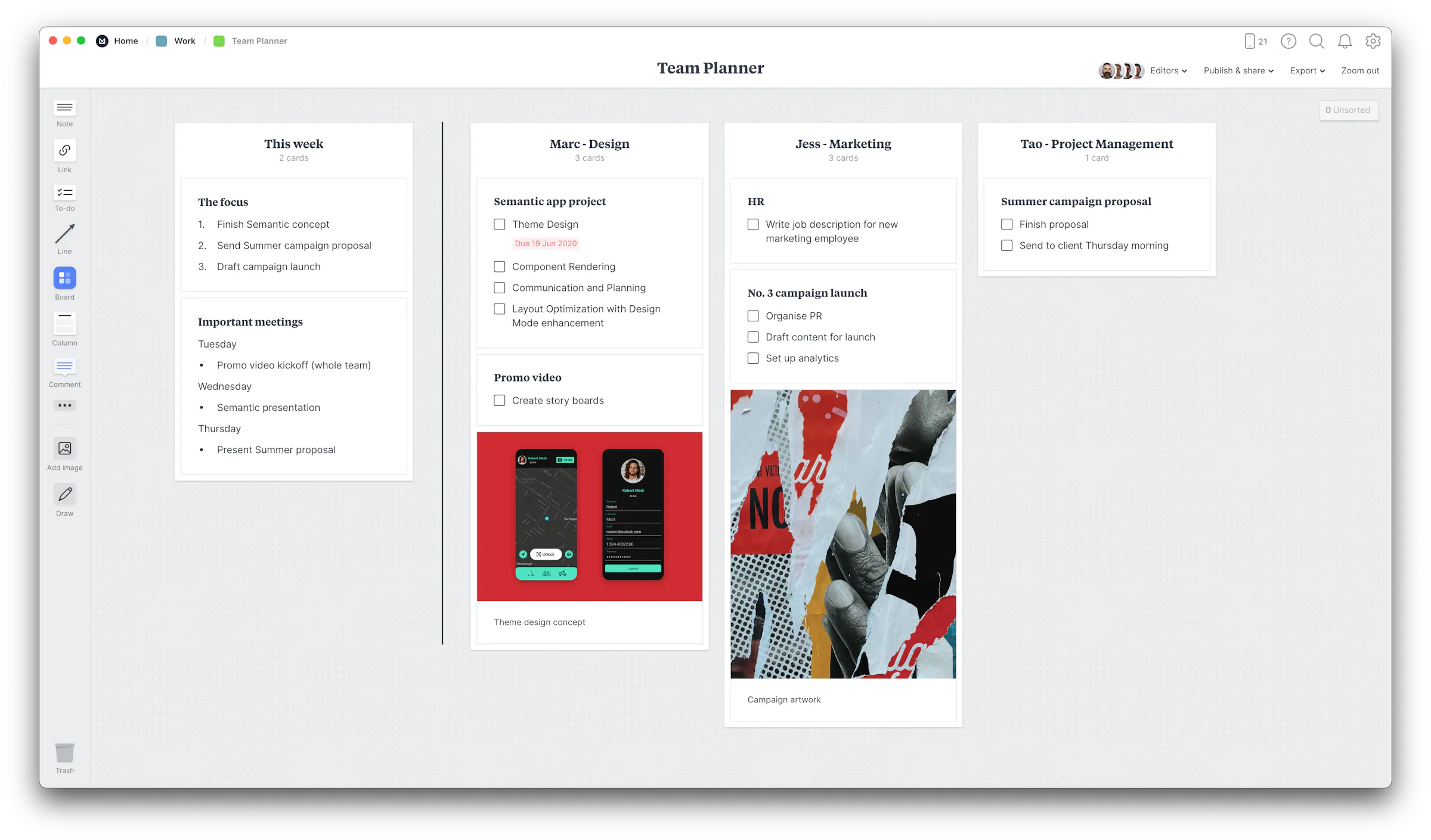 Weekly Plan Template & Example - Milanote