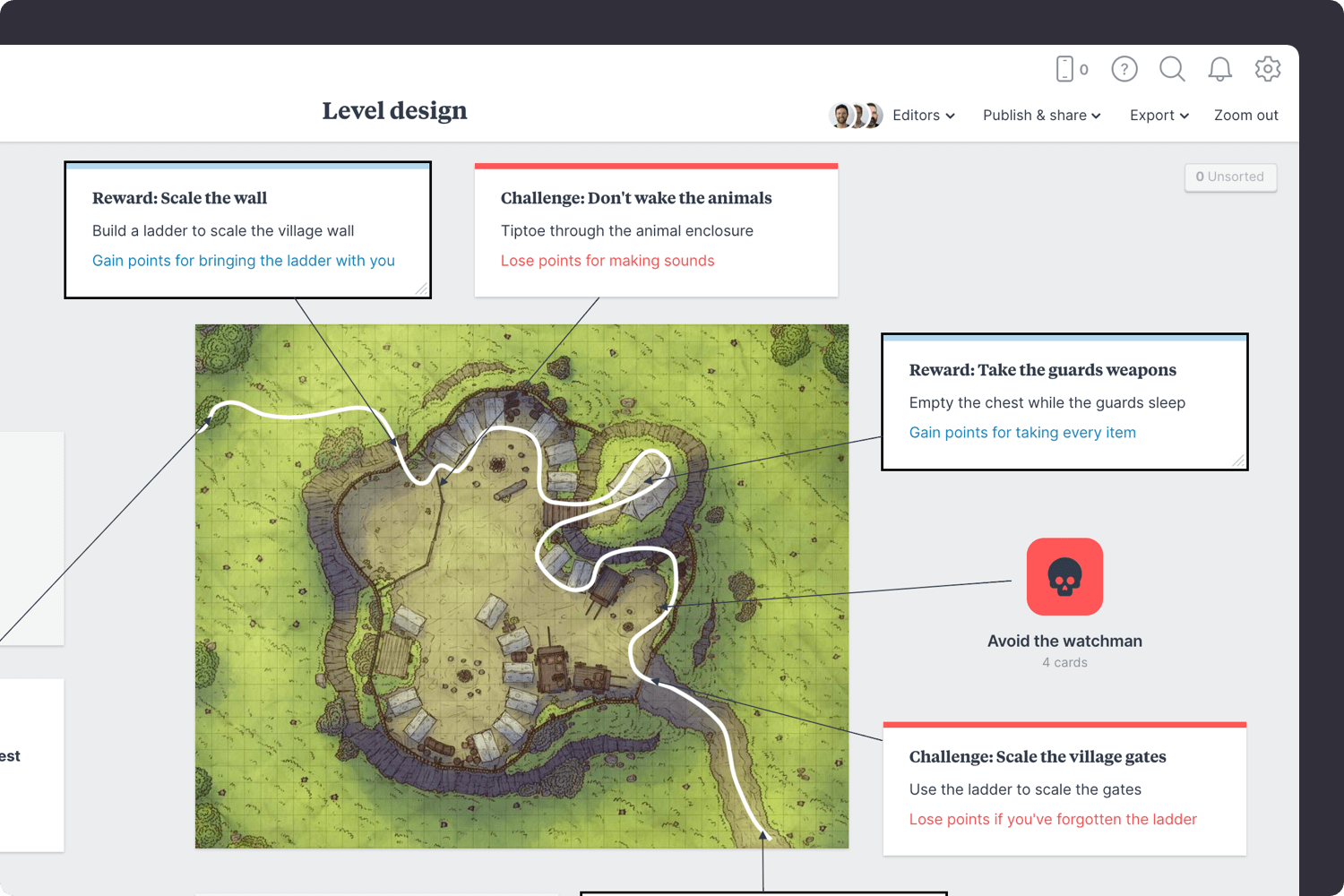 Game Level Design - Template & Example - Milanote