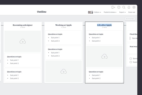 Free Podcast Outline Template & Example - Milanote