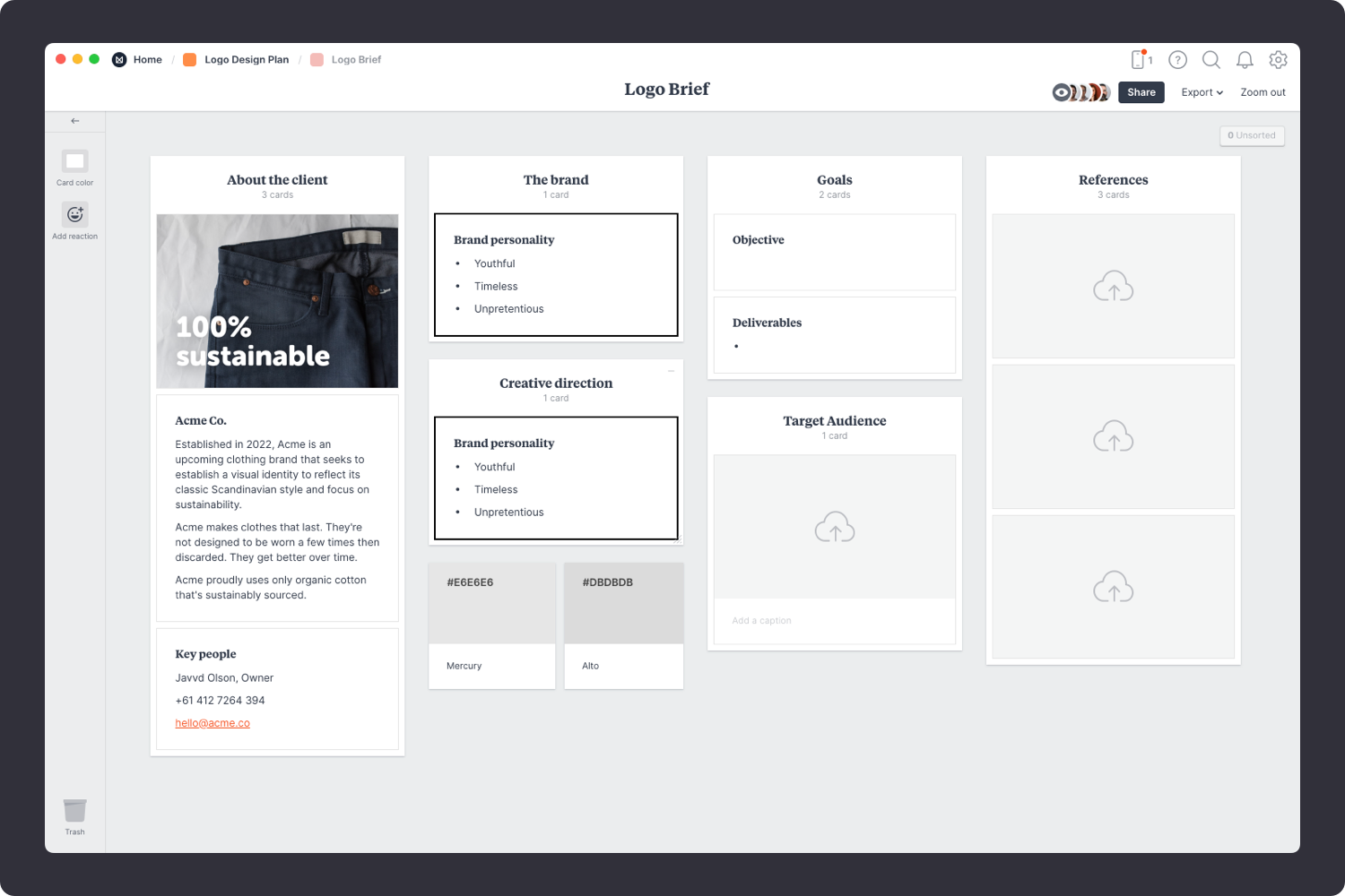 Logo Design Brief - Free Template & Example - Milanote