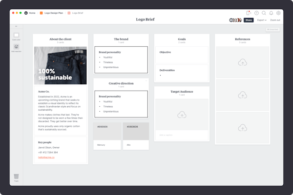 Logo Design Brief - Free Template & Example - Milanote
