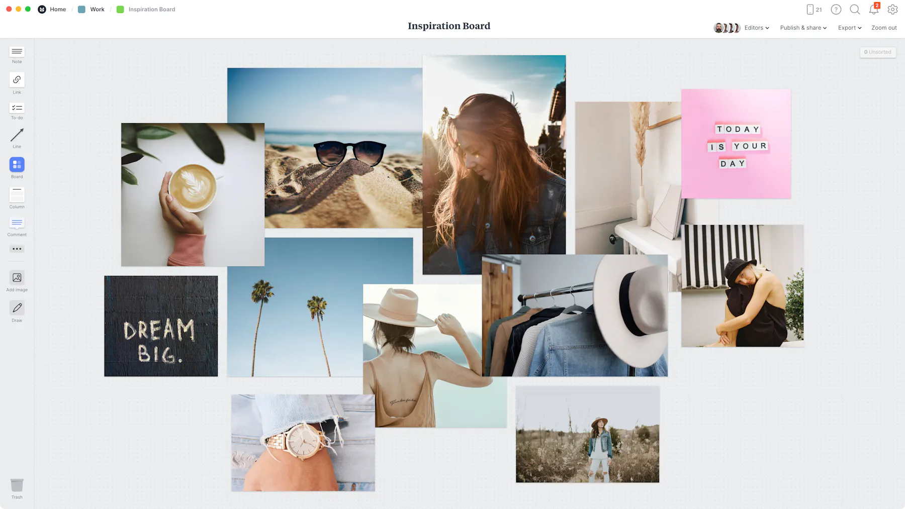 The ultimate vision board maker - Free App by Milanote