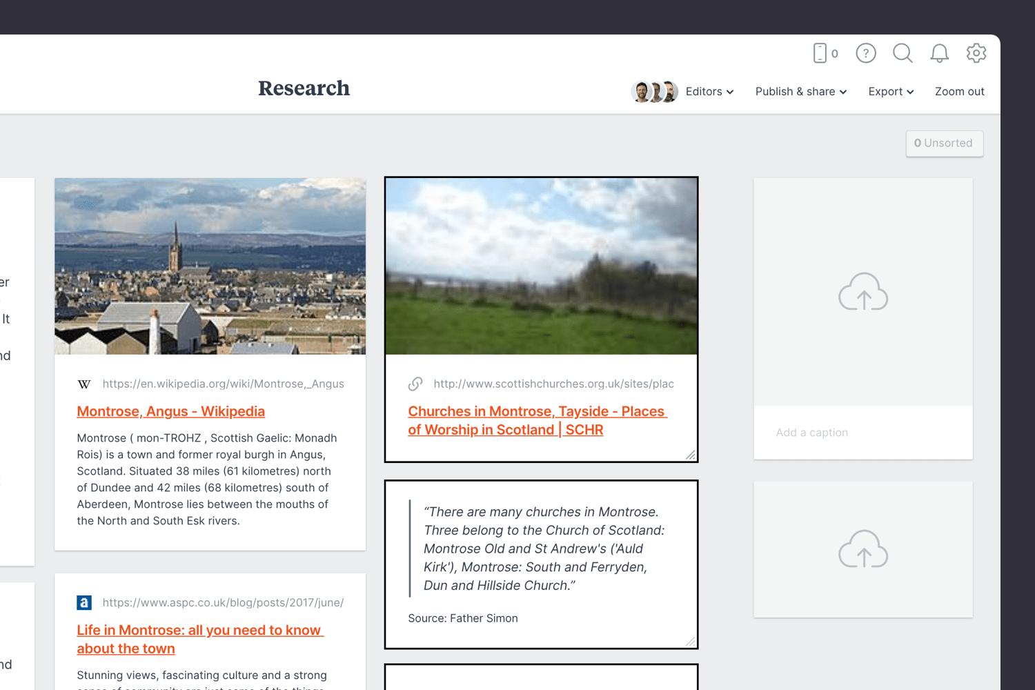 Novel Research - Template & Example - Milanote