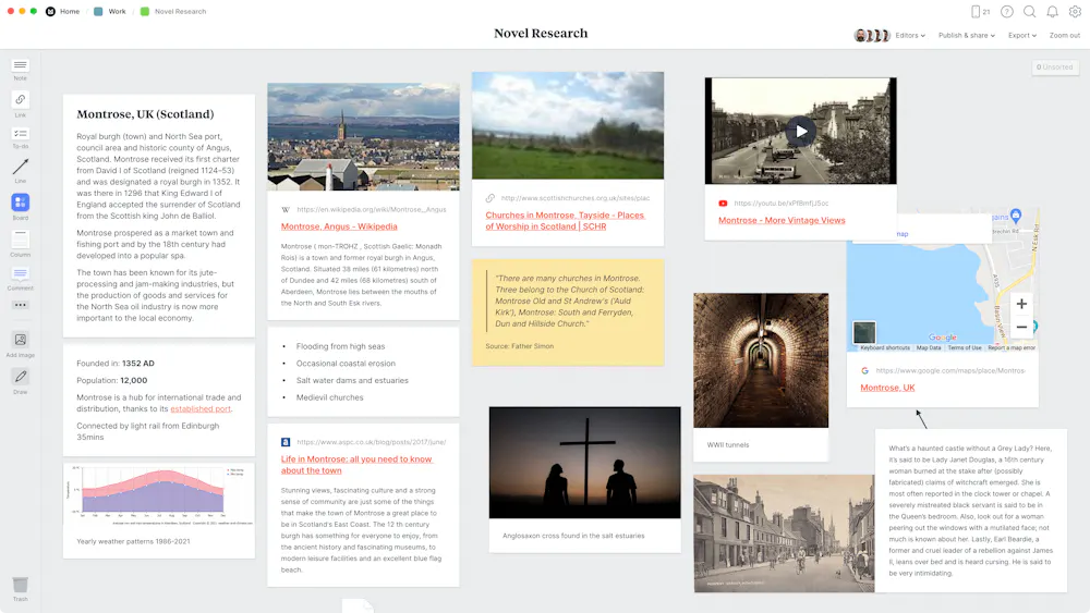 Eleven templates to start your next creative writing project - Milanote