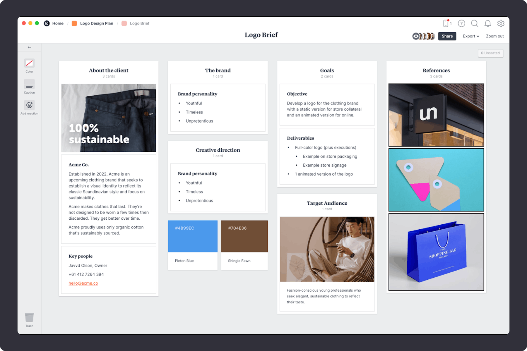 Logo Design Brief - Free Template & Example - Milanote
