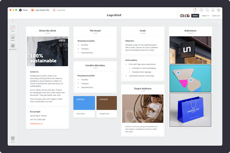Logo Design Brief - Free Template & Example - Milanote