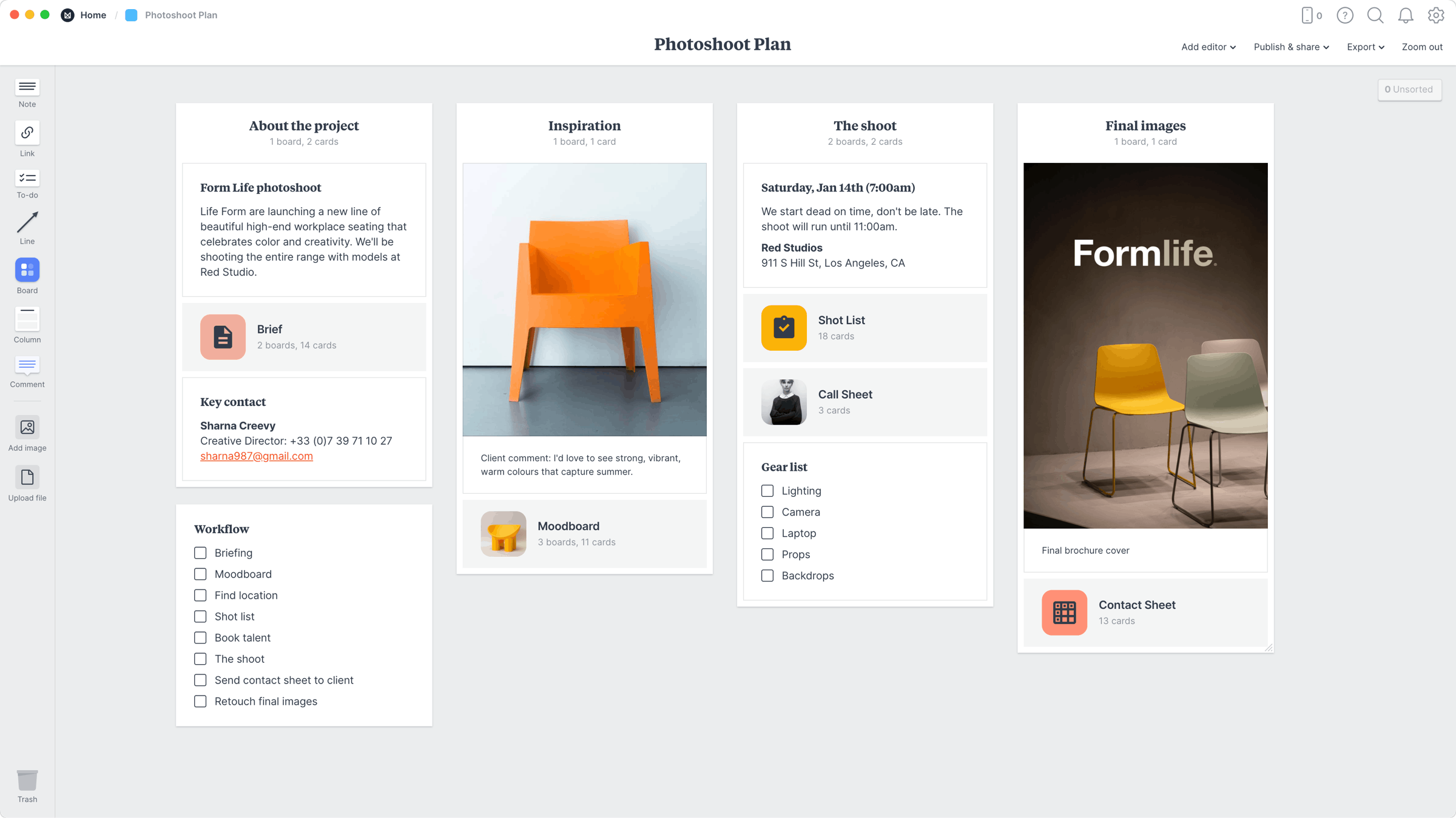Graphic Design Project Plan Template & Example - Milanote
