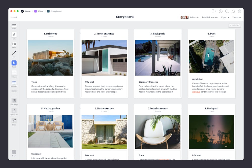 Film Pre Production - Template & Example - Milanote
