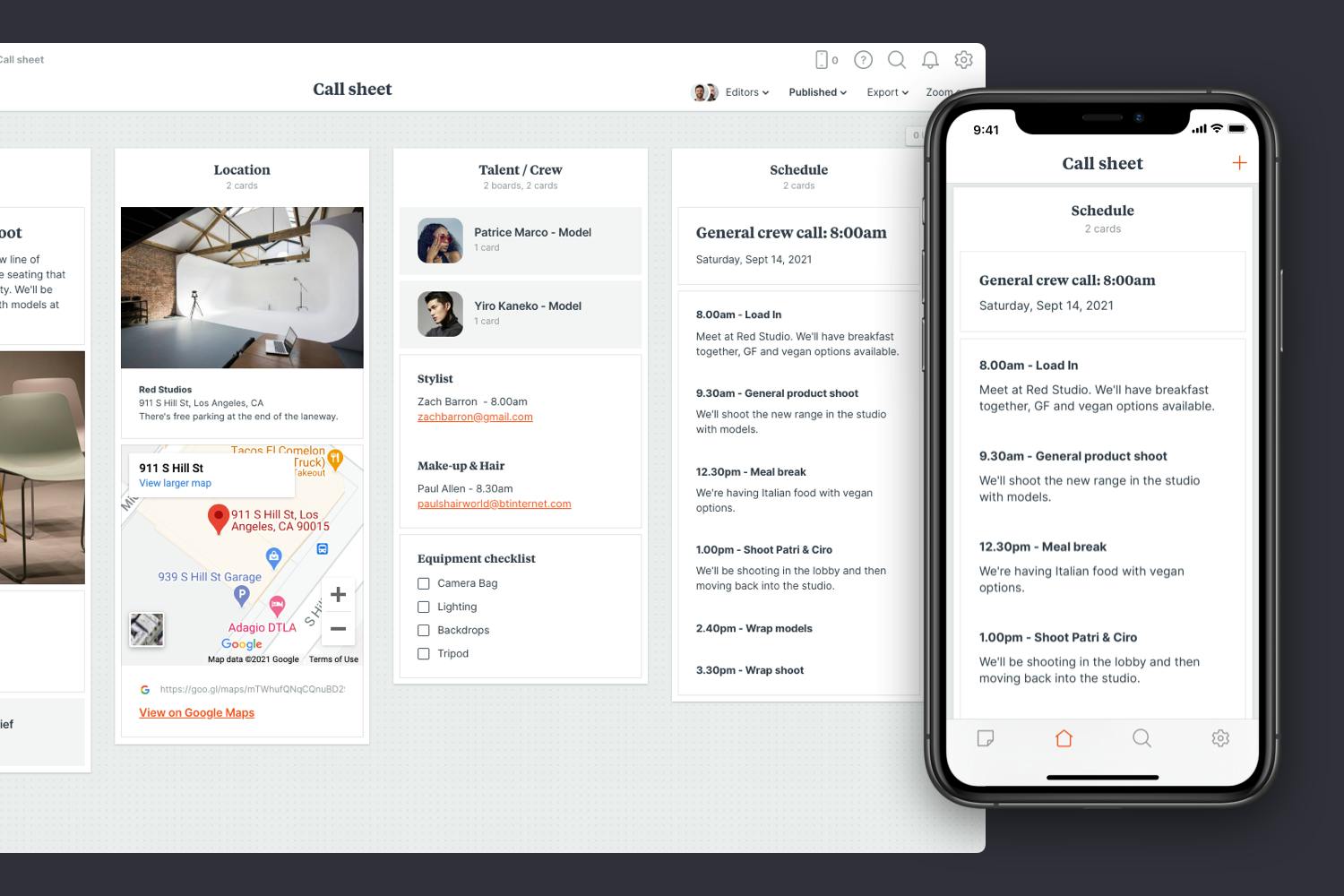 How To Create a Photoshoot Call Sheet: 2021 Step-By-Step Guide