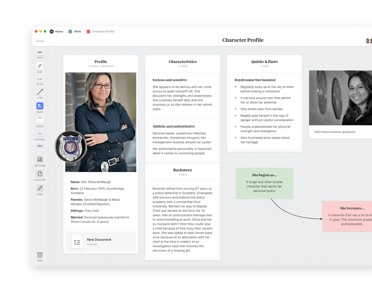 Pre production app for filmmakers - Milanote