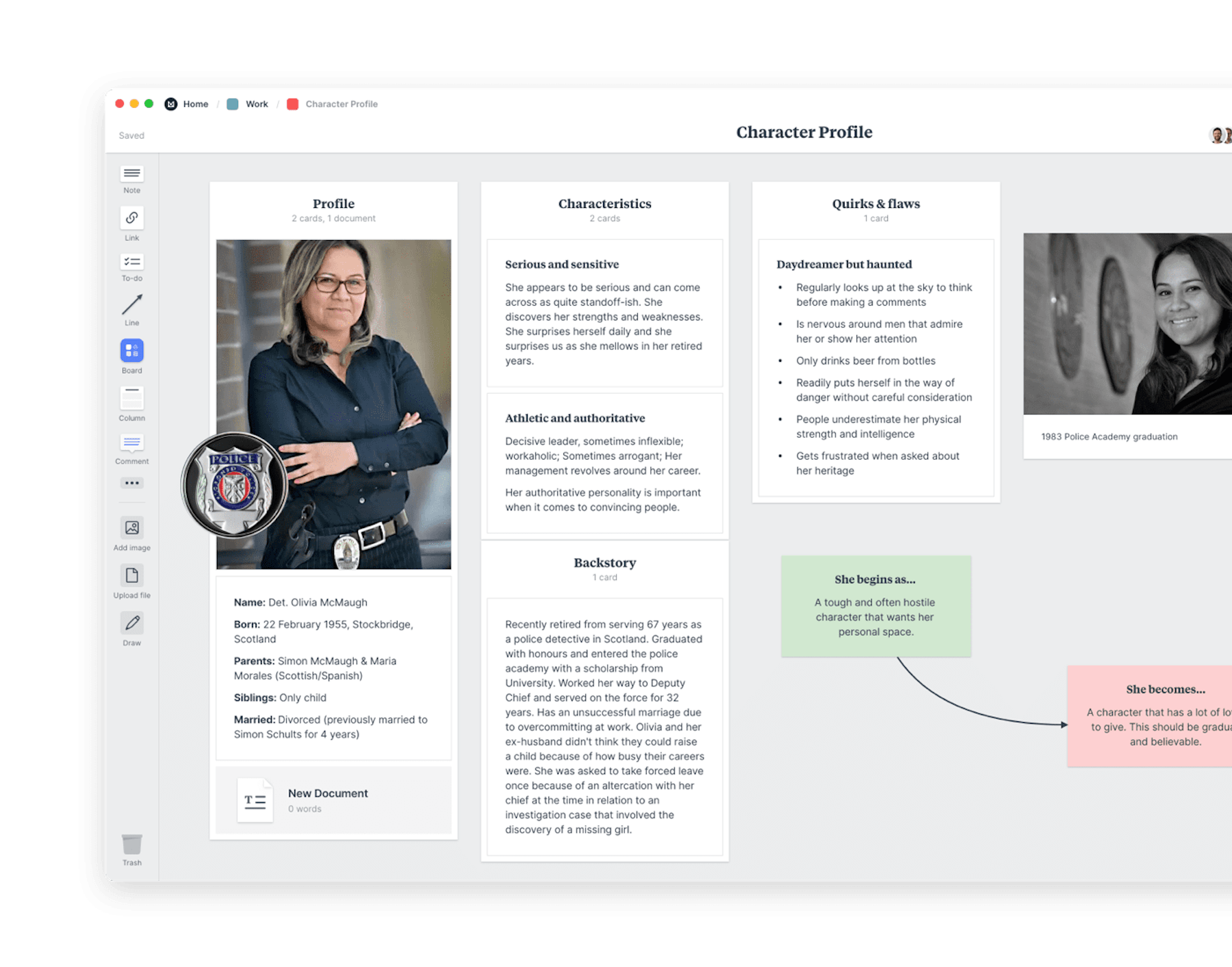 Pre production app for filmmakers - Milanote