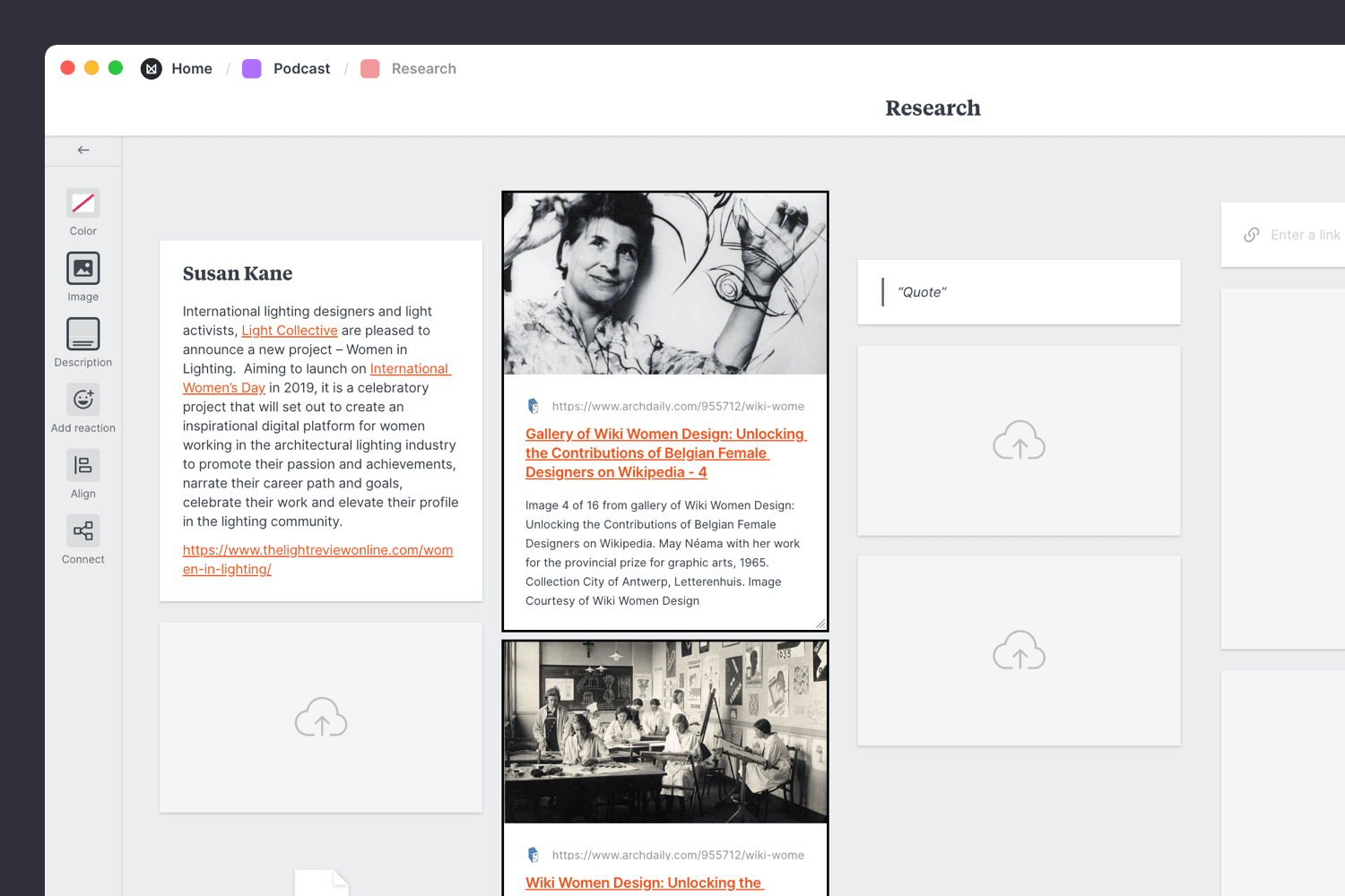 Podcast Research - Free Template & Example - Milanote