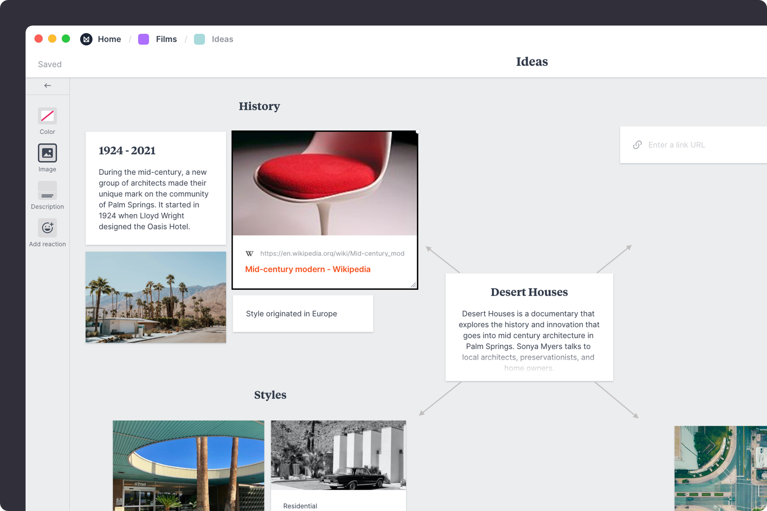 Film Brainstorming - Template & Example - Milanote