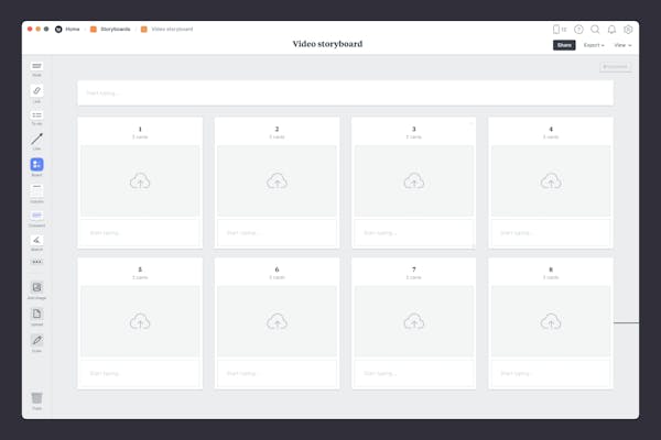 Video Storyboard - Templates & Examples - Milanote