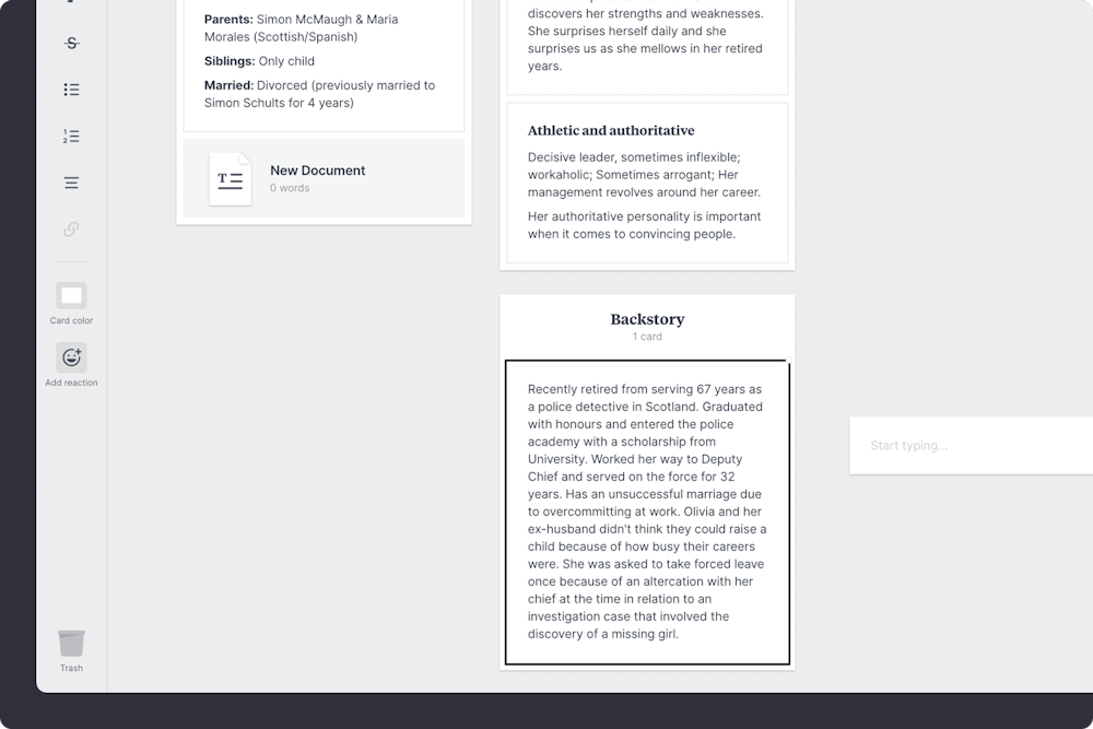 Character Profile - Free Template & Example - Milanote