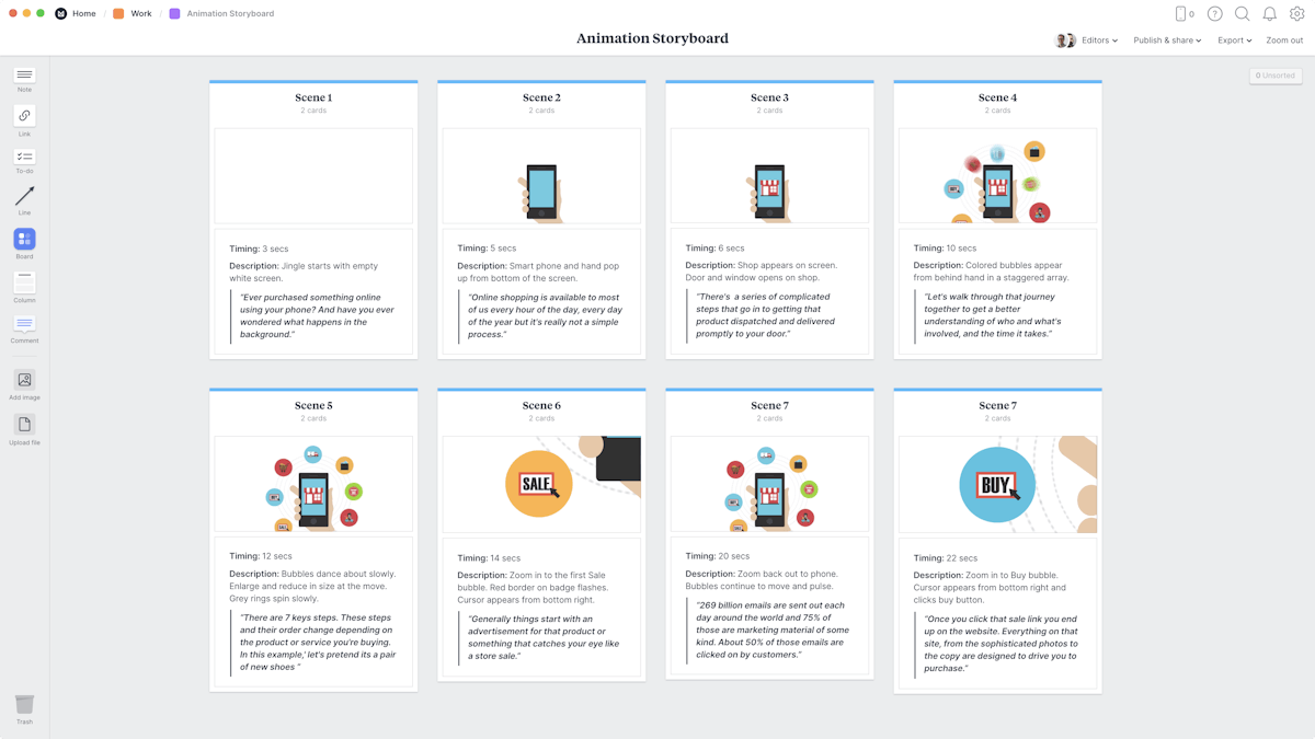 Free Professional Storyboard Templates - Easy to Edit & Share