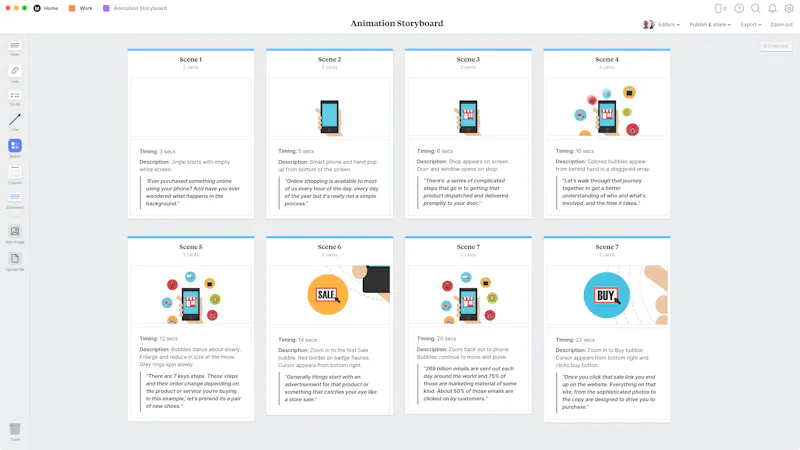 Free Professional Storyboard Templates - Easy to Edit & Share