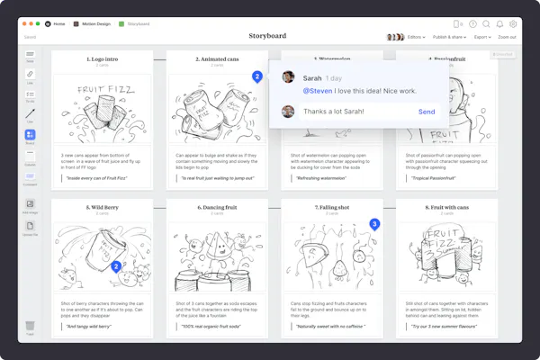 Motion Design Storyboard - Template & Example - Milanote