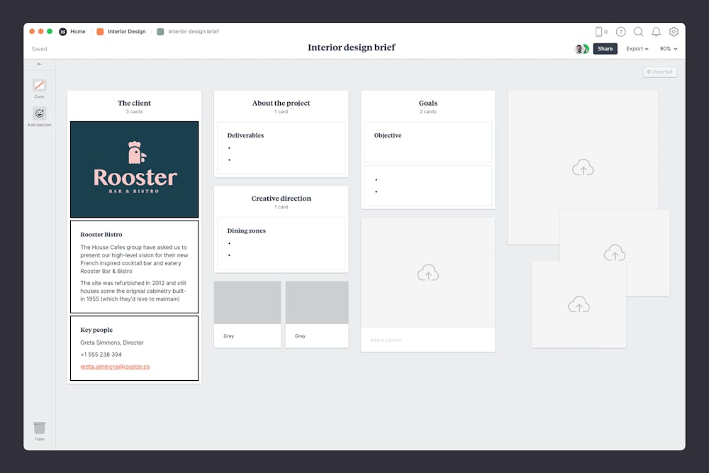Interior Design Brief Template & Example Project - Milanote