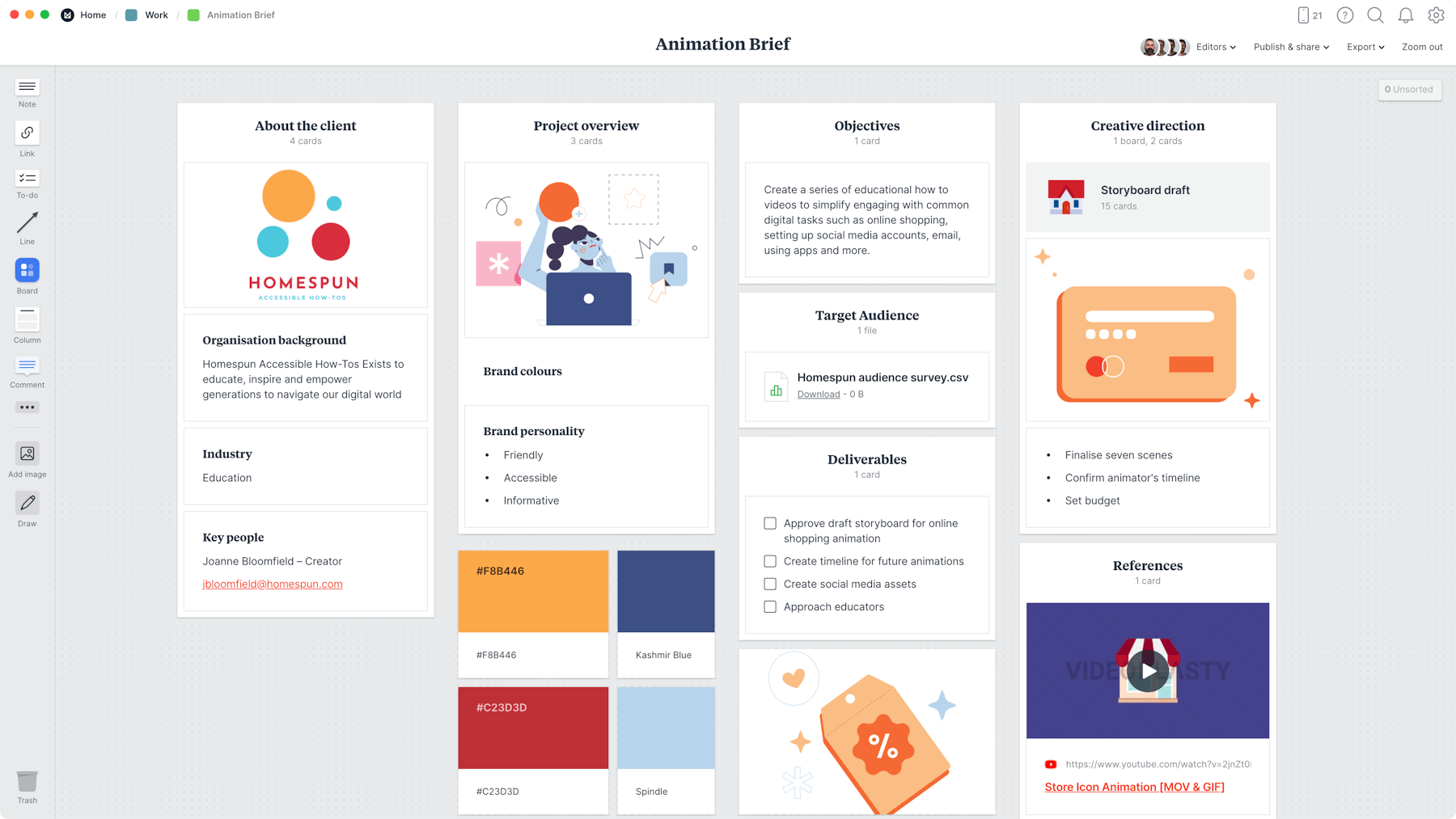Animation Brief Template & Example - Milanote