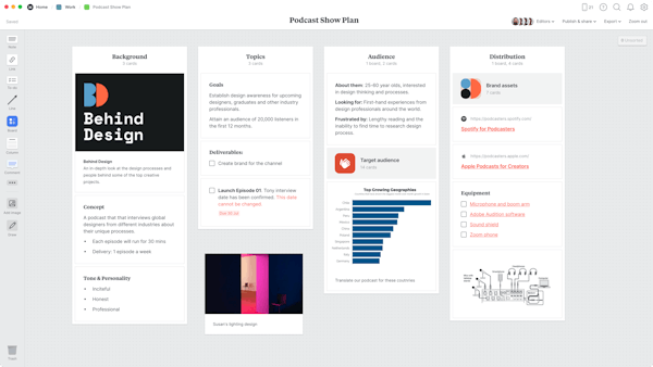6 Free Templates for Planning a Podcast - Milanote