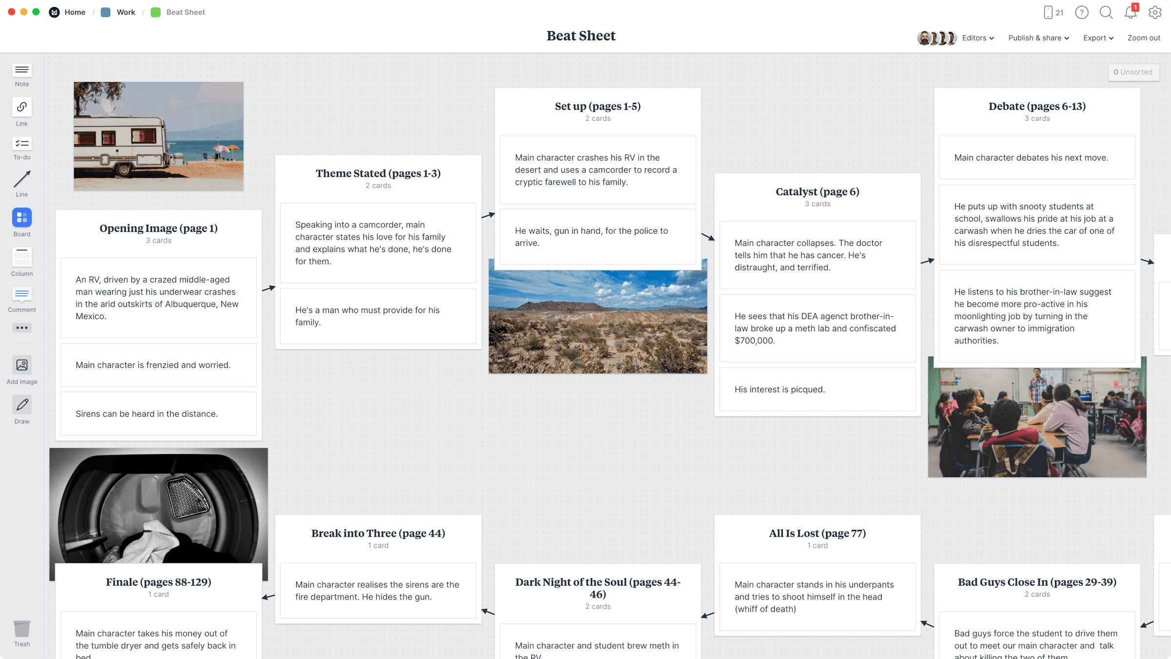 Beat Sheet Template - Save The Cat Beat Sheet - Milanote