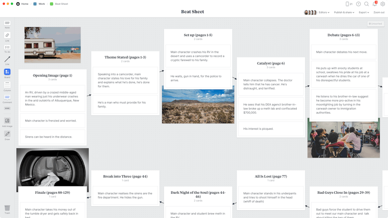 Beat Sheet Template - Save The Cat Beat Sheet - Milanote