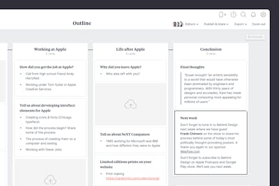 Free Podcast Outline Template & Example - Milanote