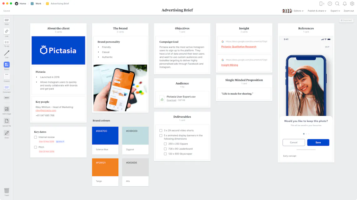 Advertising Brief Template & Example Brief - Milanote