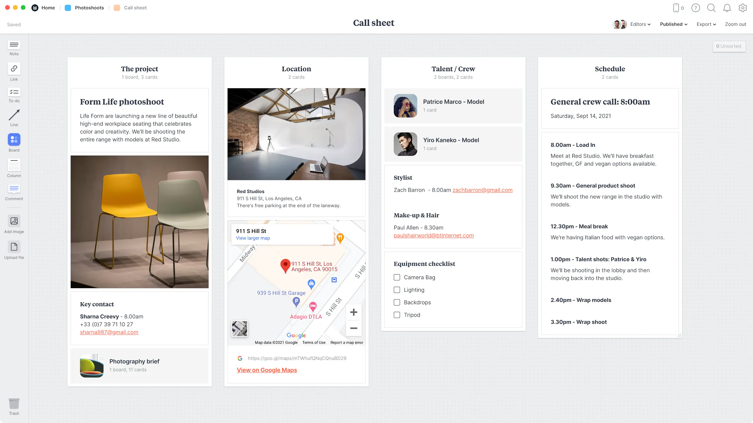 Fashion Storyboard Template & Example - Milanote