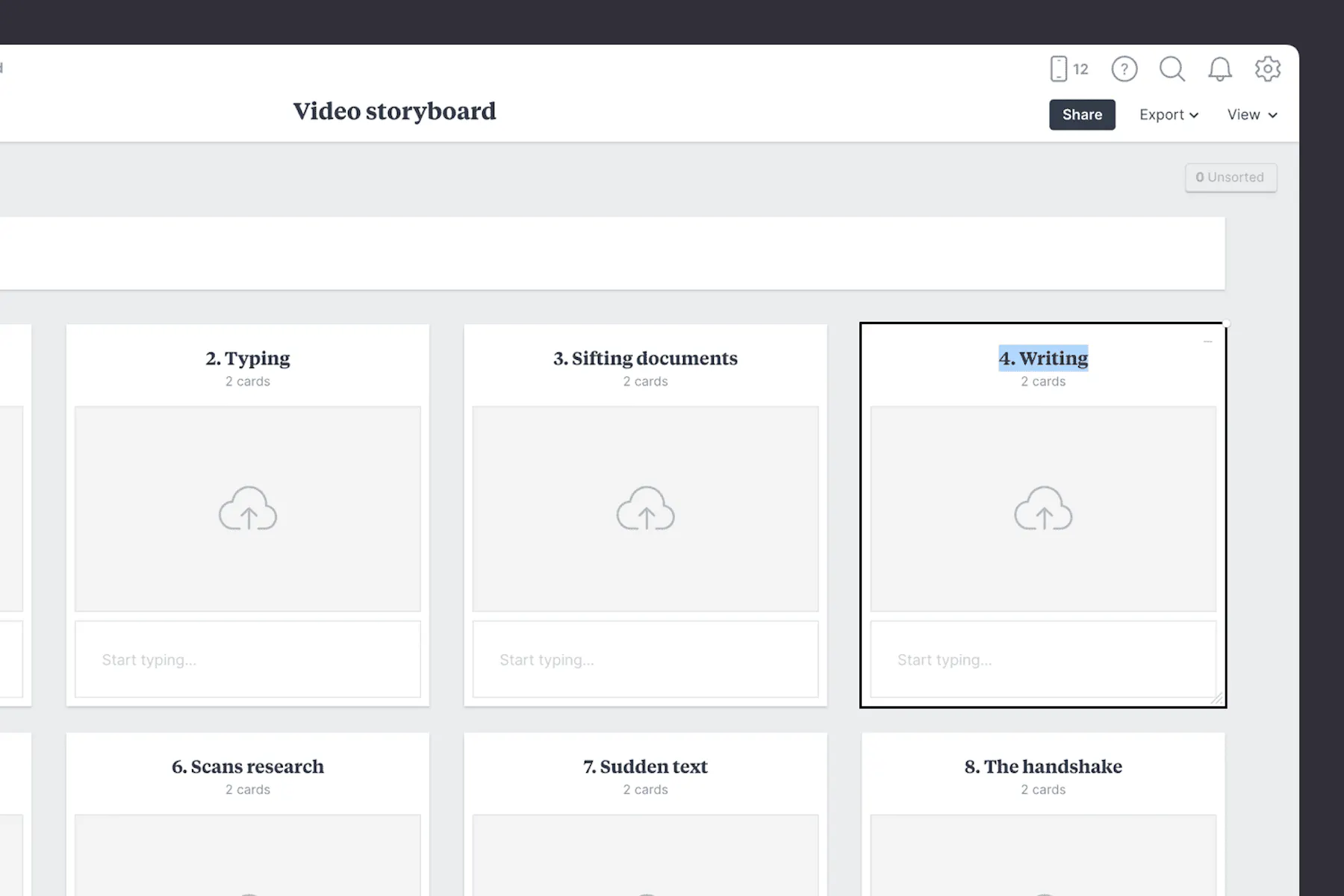 Video Storyboard - Templates & Examples - Milanote