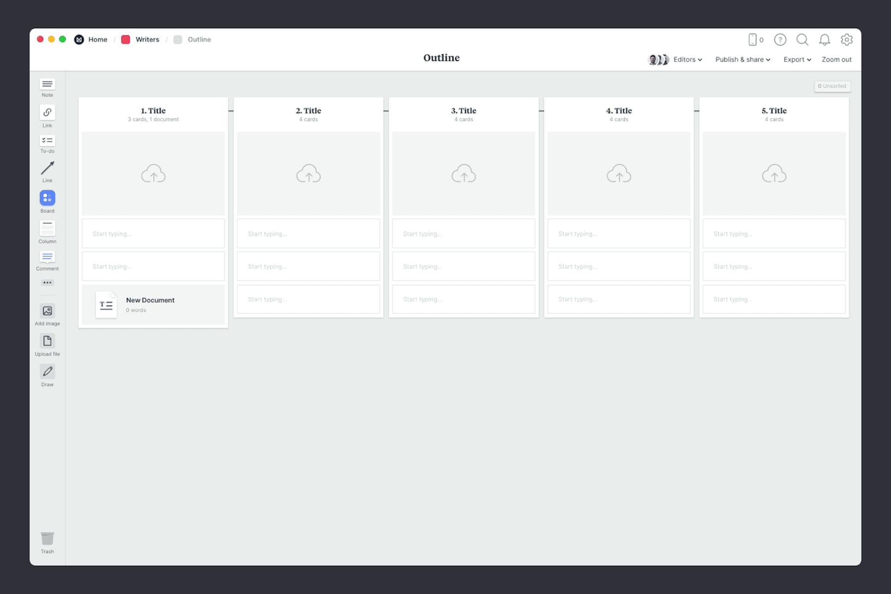 Story Outline - Free Template & Example - Milanote