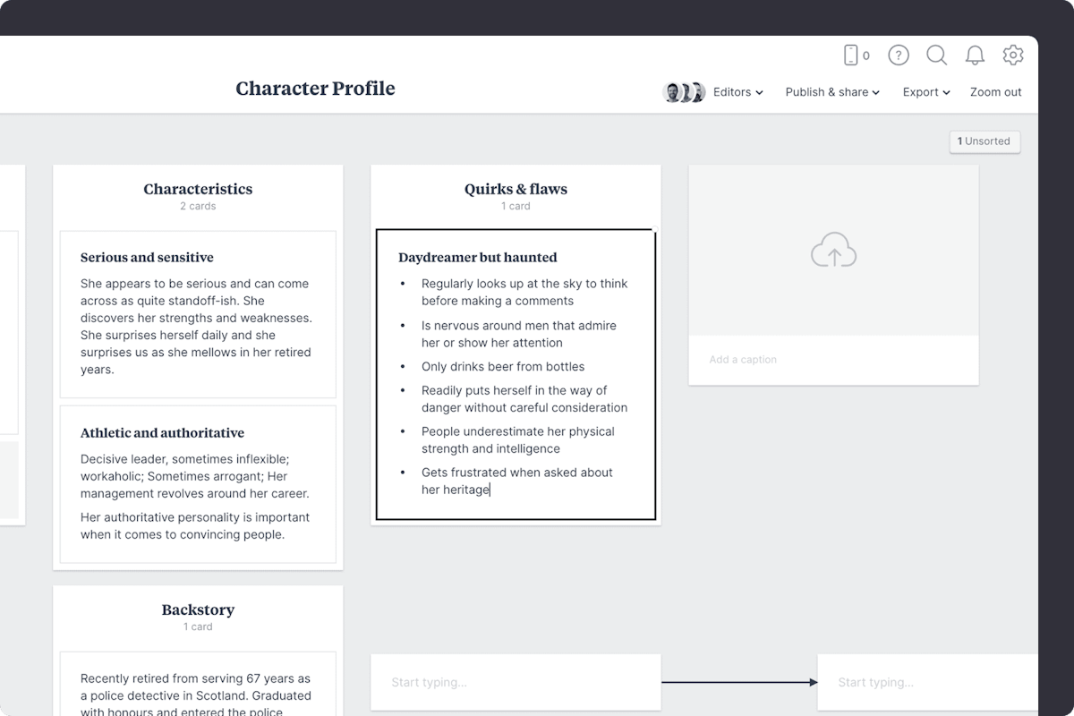 Character Profile - Free Template & Example - Milanote